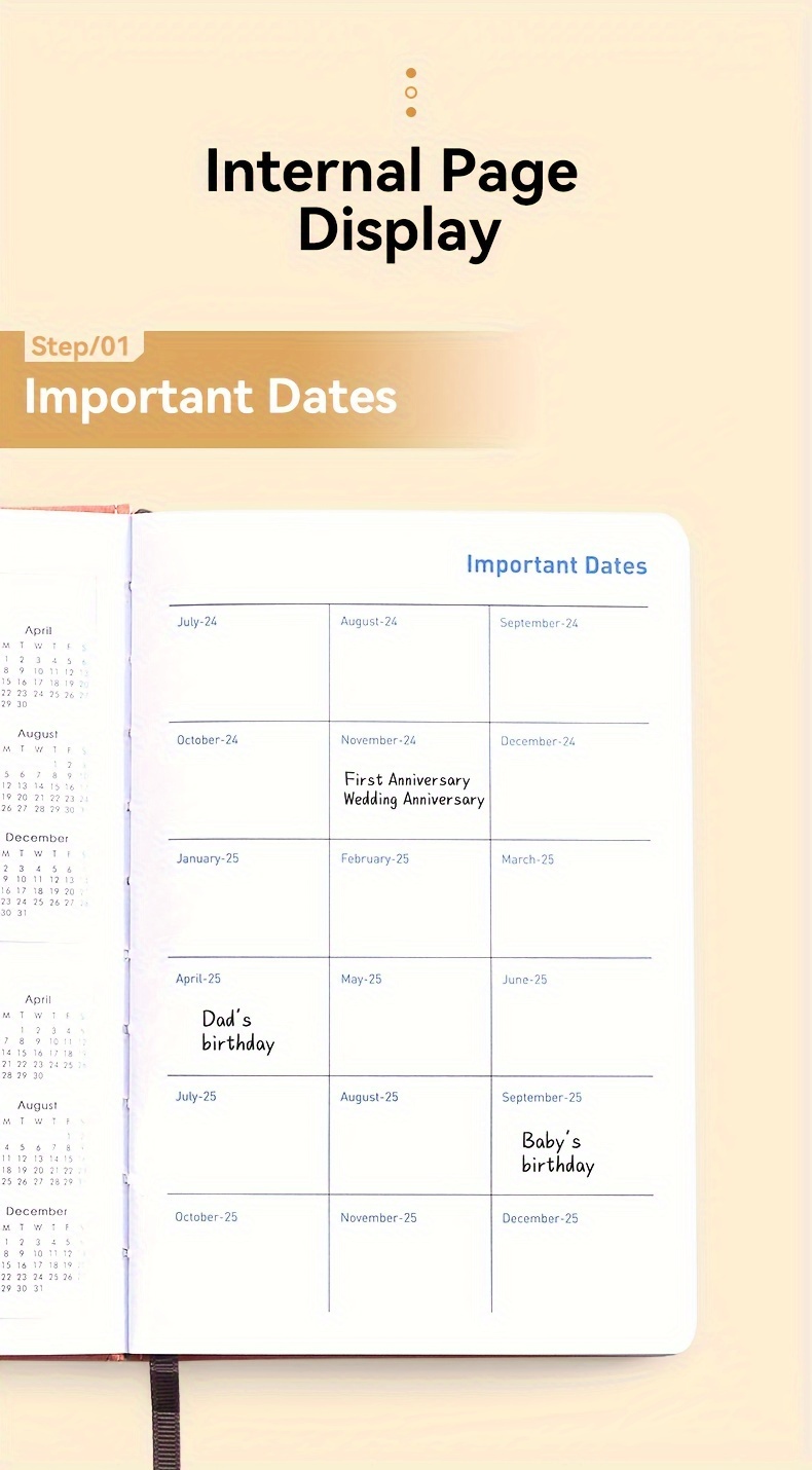 Un Planificator Săptămânal Și Lunar Deluxe Pentru 2024 2025 - Temu Romania