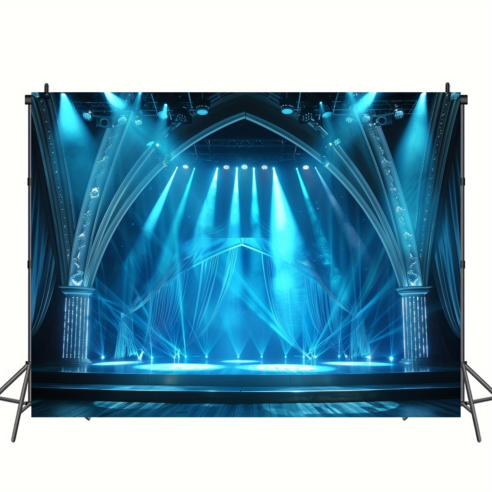 Luxury Spotlight Stage Backdrop Versatile Polyester Banner - Temu