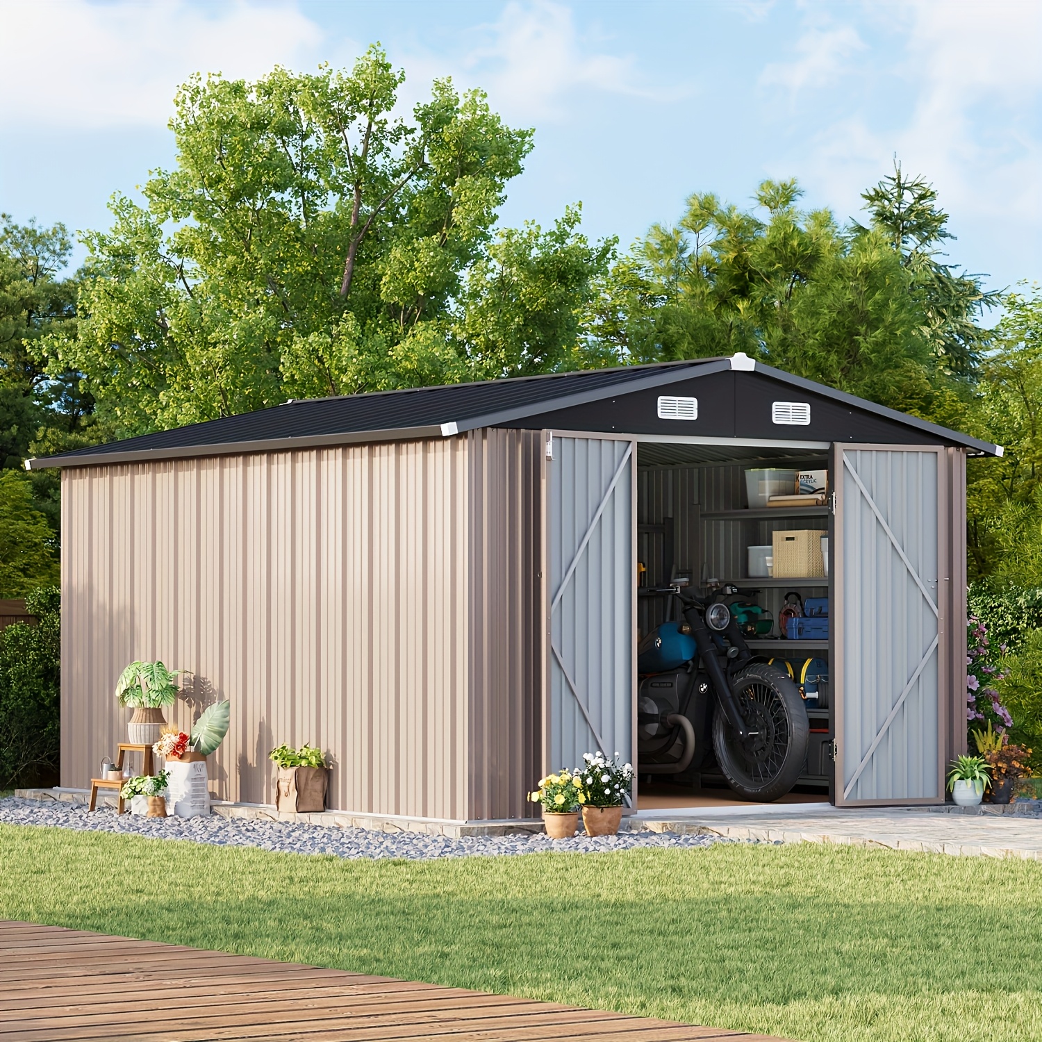 portable garages sold on Temu Canada