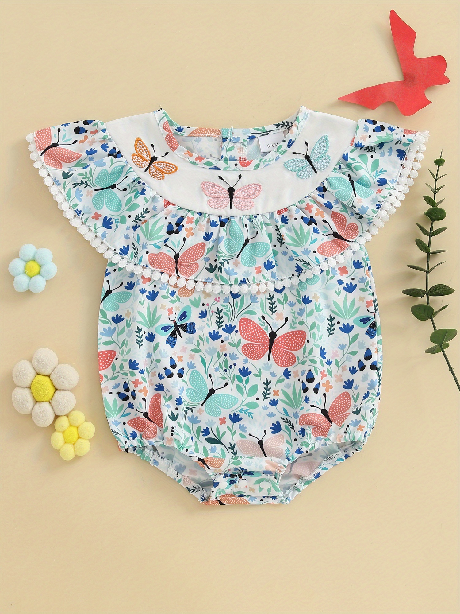 baby girl rompers sold on Temu United States