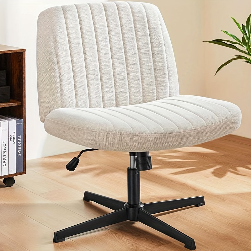 cross chair armless wide adjustable swivel padded home Temu