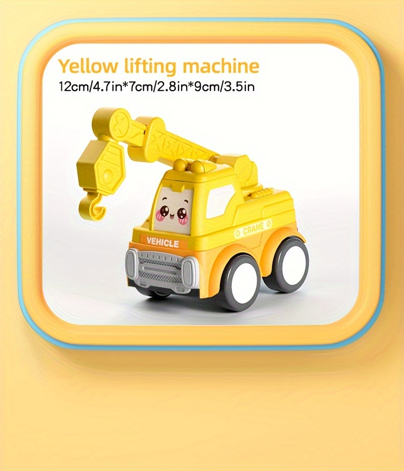 Kids' Inertia powered Construction Vehicle Set Candy colored - Temu