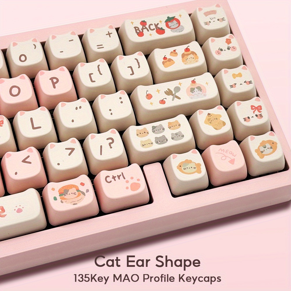 cat keycaps sold on Temu United States