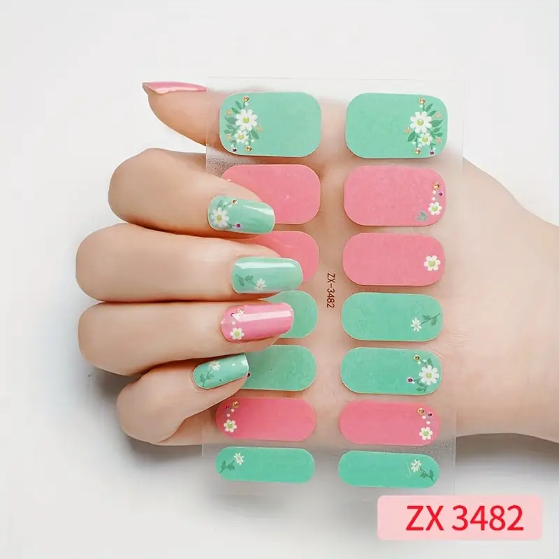 full wrap nail polish stickers spring nail strips self - Temu full wrap nail polish stickers spring nail strips self - Temu