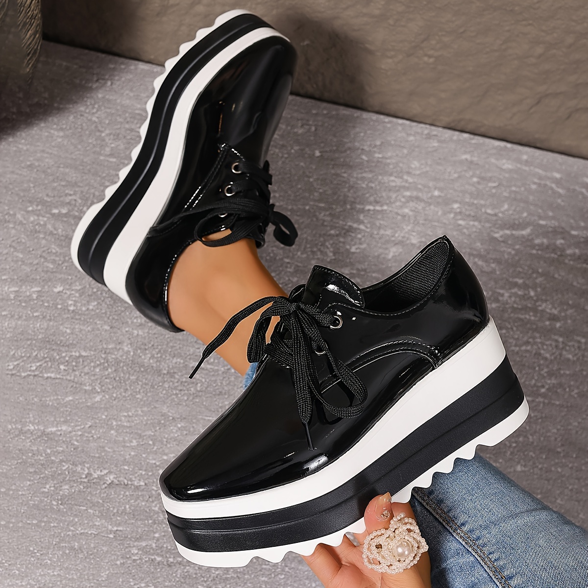 Closed Toe Platform Shoes Ireland Black Suede Closed Toe Platform Phase ...