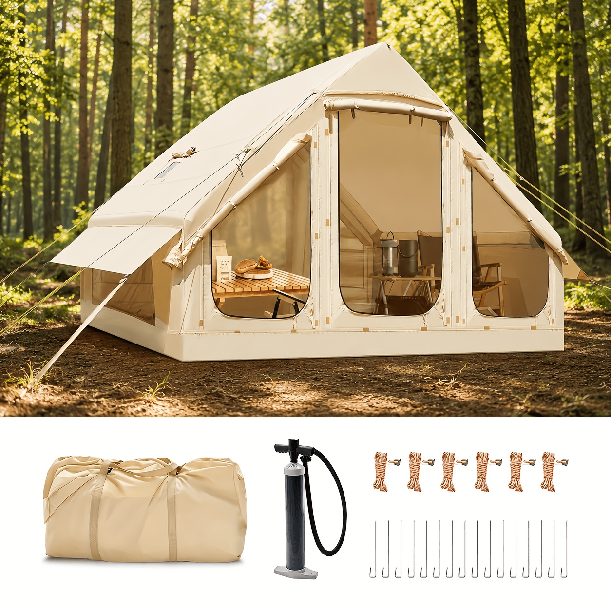 inflatable tent sold on Temu United States