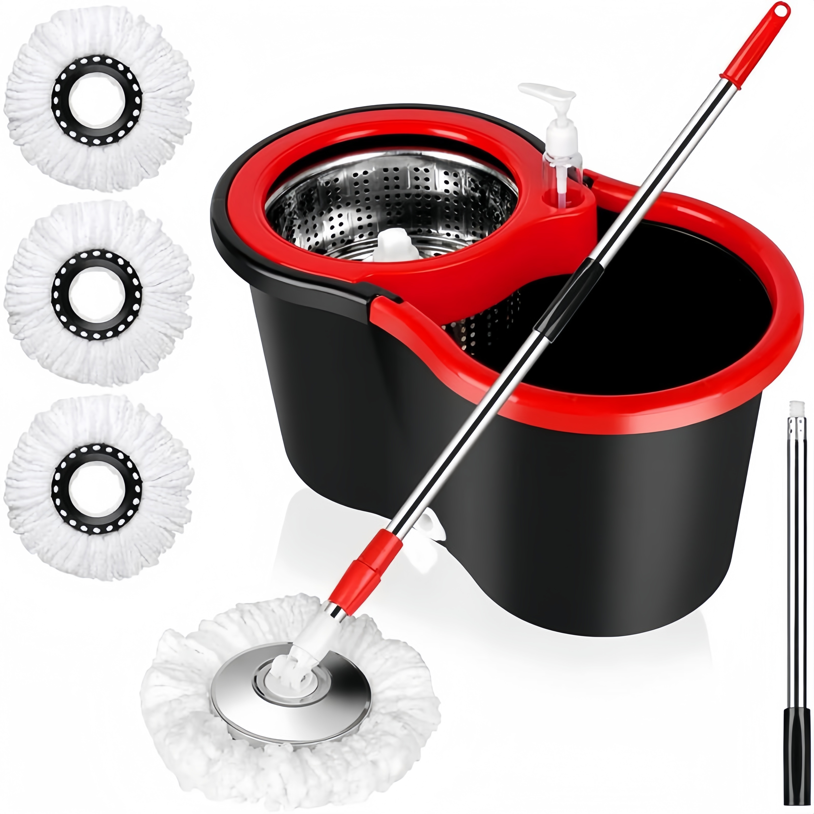 Spin Mop Bucket Wringer Set 360° Mop 3 - Temu