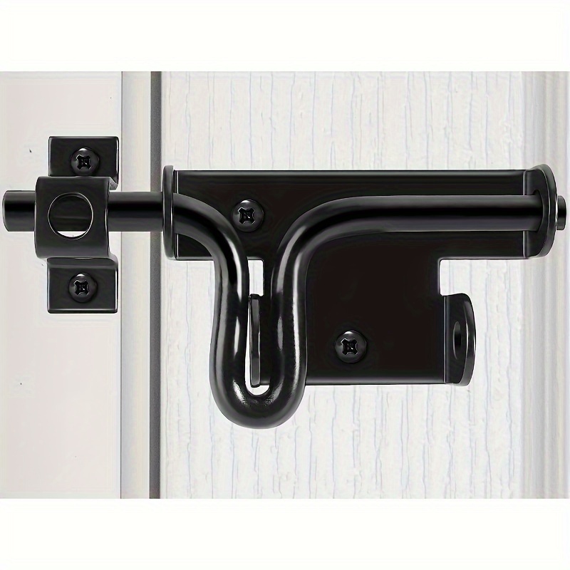 heavy duty metal gate latch outdoor fence slide lock with padlock hole two way design for vinyl gates yard shed and barn doors temu Temu