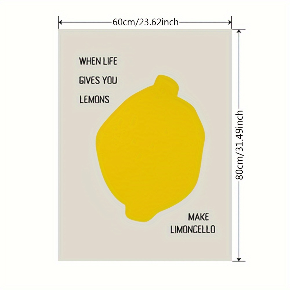 Unframed Canvas Wall Art Life Gives Lemons Make A Limoncello - Temu ...