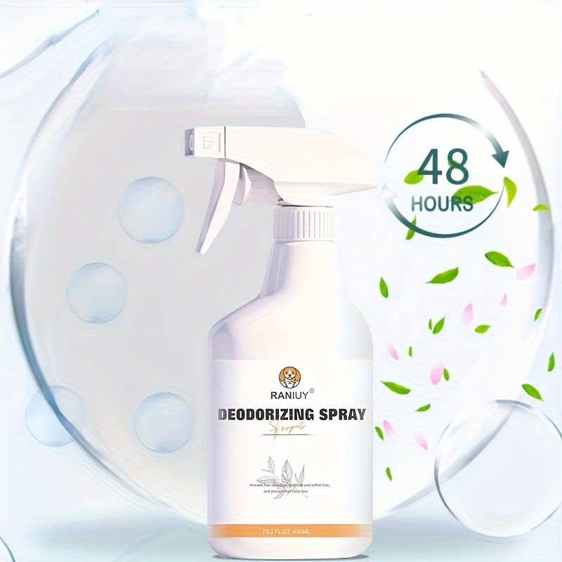 1pc 13.53oz Ranuy Pet Deodorizing Spray, Odor Eliminator For Cats & Dogs, Urine And Body Odor ...