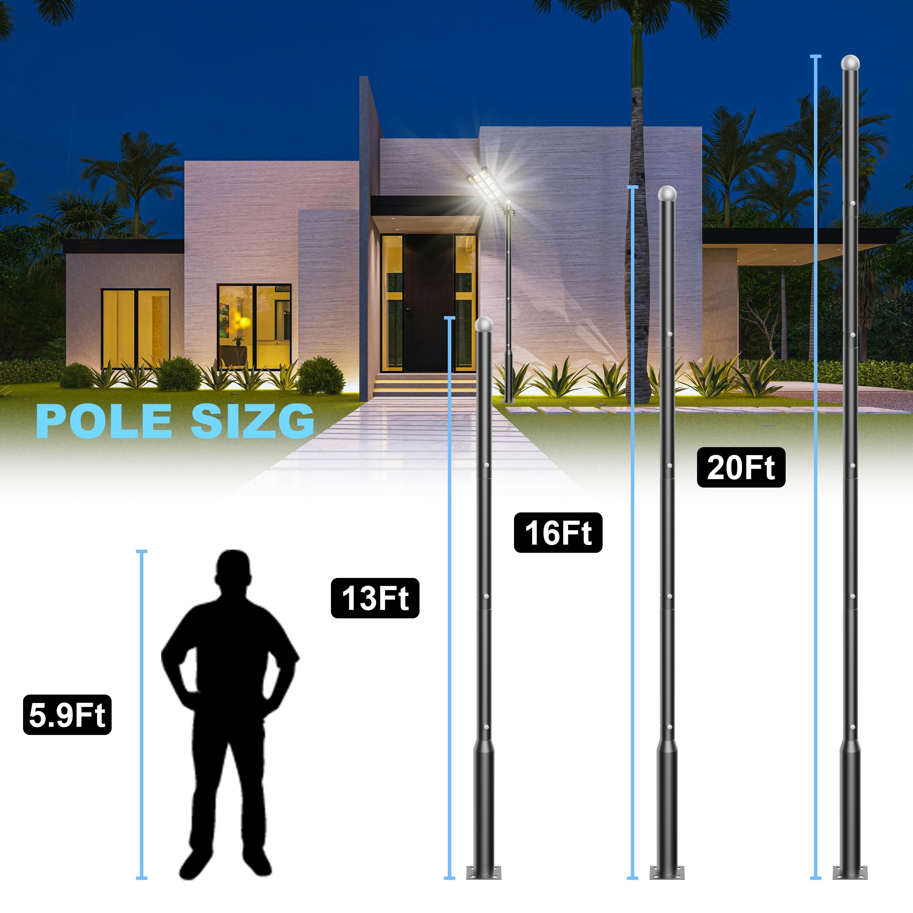Outdoor Light Poles For String Lights Outdoor Street Lamp Post ...