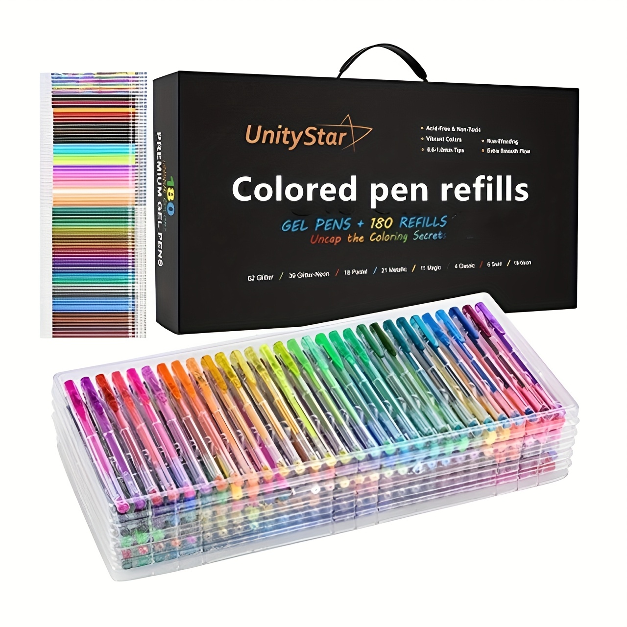 Pen Sets Unity Star Gel Pens Languo Color Painting Gel Pen Plus Shiny ...