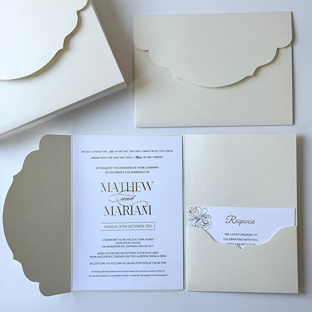 Blank Invites And Envelopes