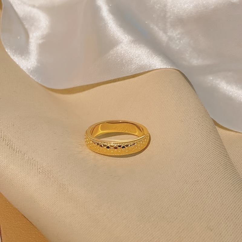 Color preserving Honeycomb Pattern Ring Luxurious Fish Scale - Temu ...