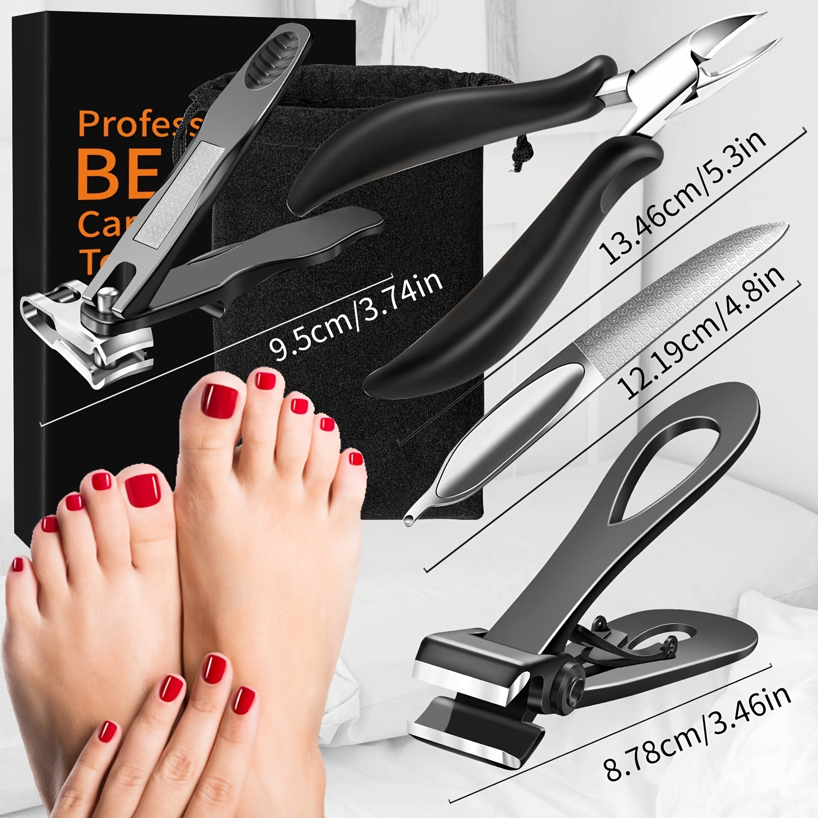 Nail Clipper Seniors Storage Bag Ingrown Toenail Clippers - Temu