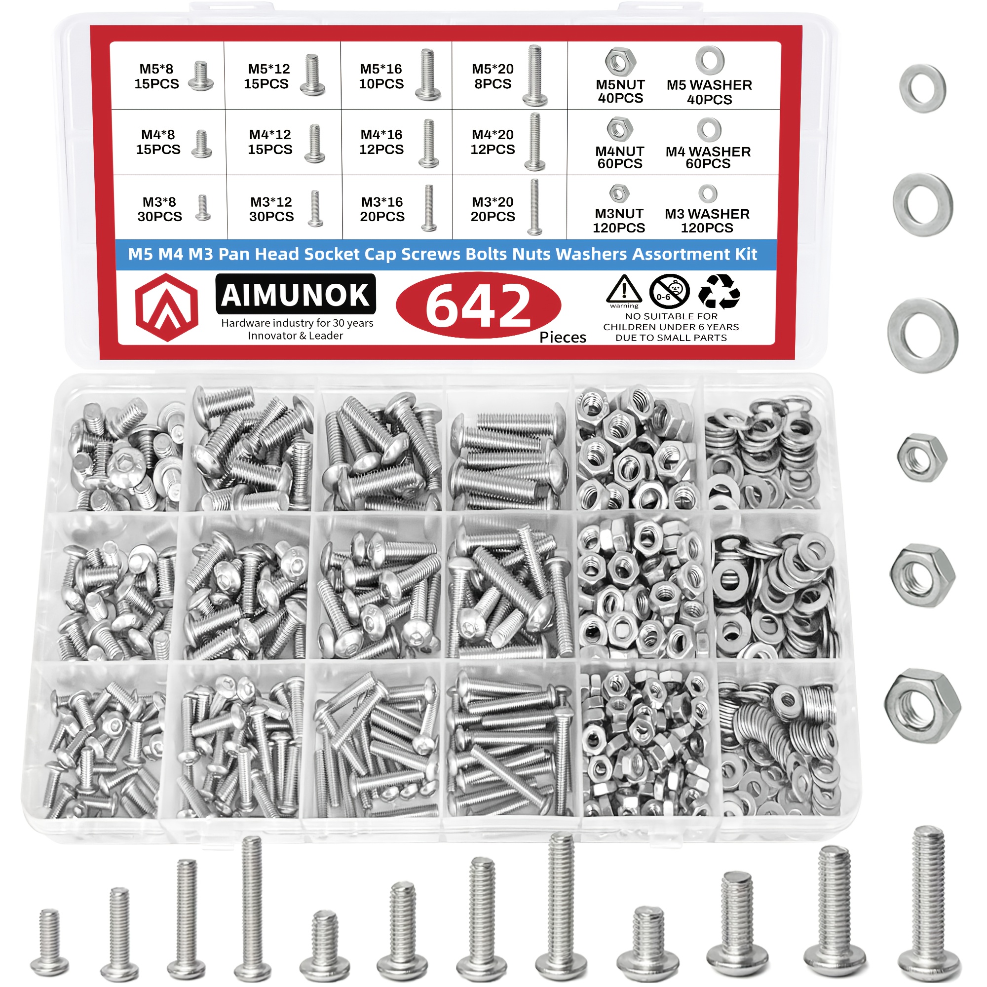 m5 screws sold on Temu United States