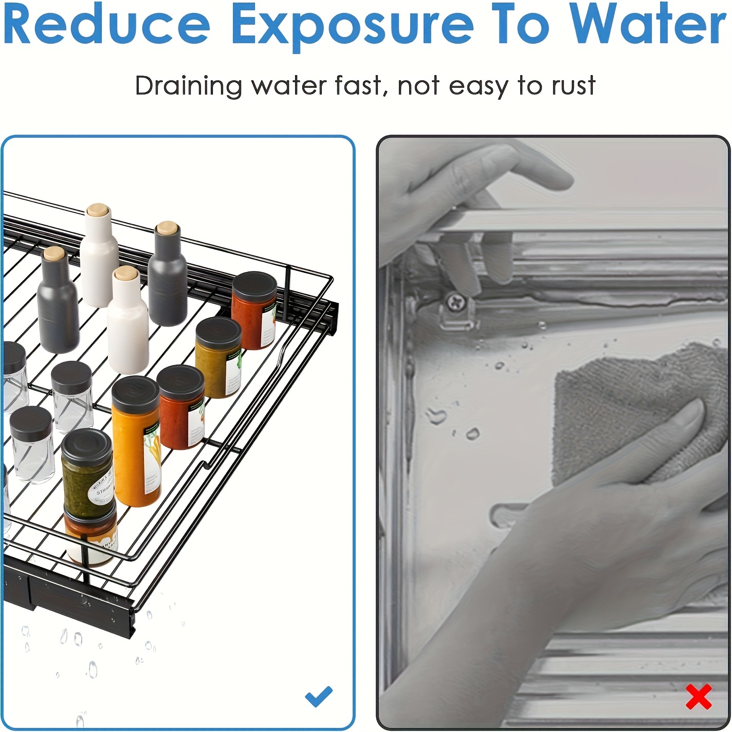 G Pull Cabinet Organizer Heavy Duty Slide Pantry - Temu