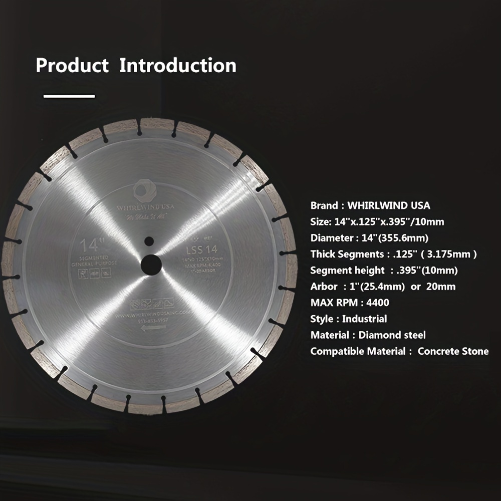 Segmented Diamond Saw Blade Concrete Brick Block Masonry - Temu