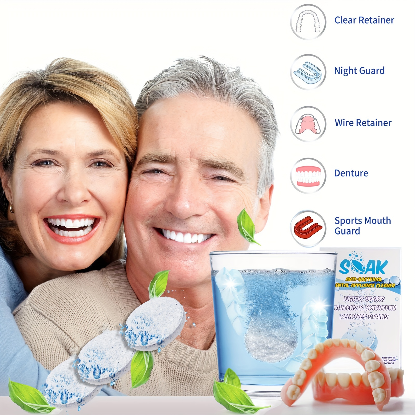 Denture Cleaning Effervescent Tablets - Temu New Zealand