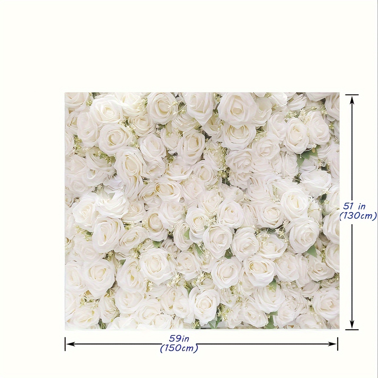 White Flower Backdrop Party Photoshoot Wedding Floral Wall - Temu Denmark