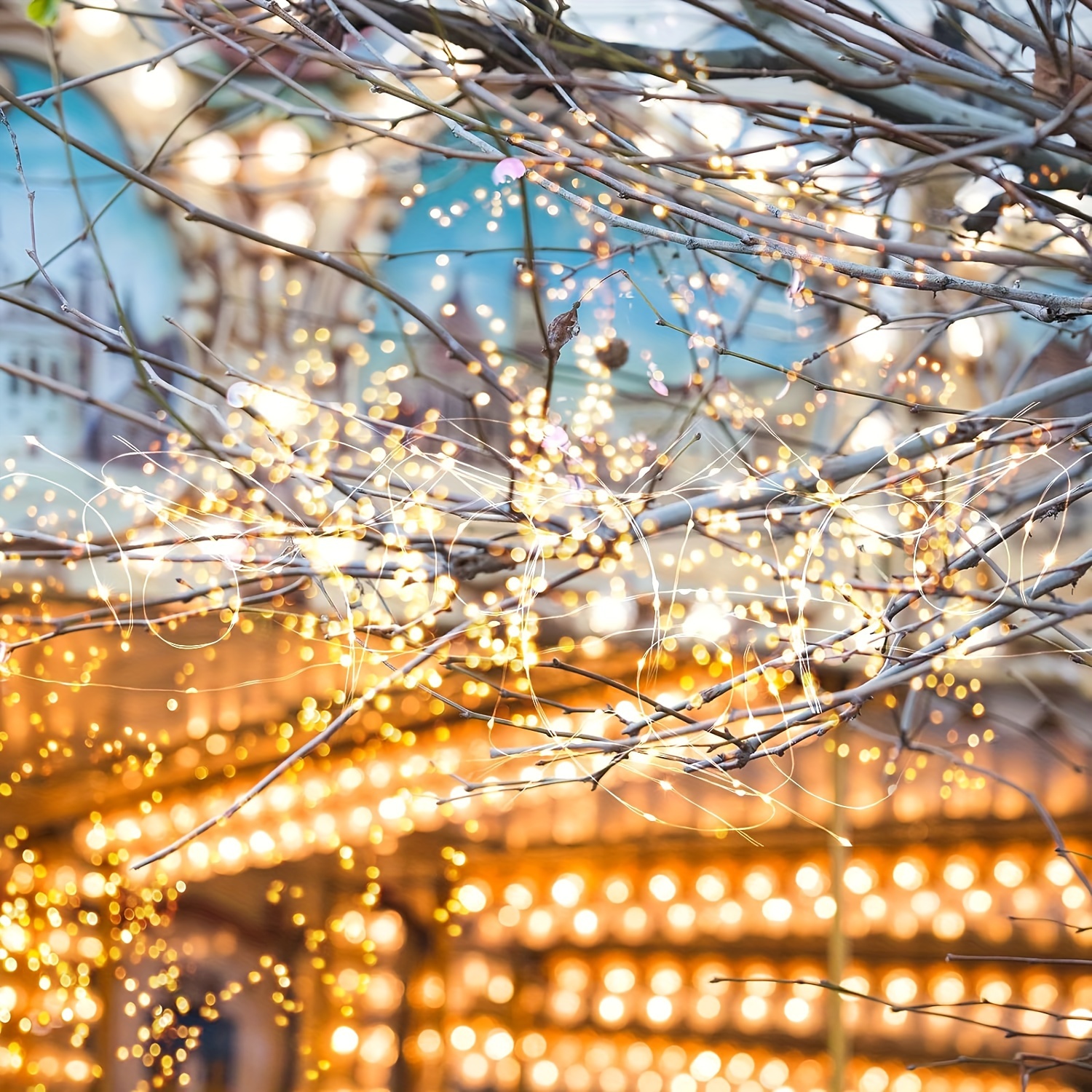 Outdoor Solar Fairy Lights 8 mode Led String Lights Cold - Temu