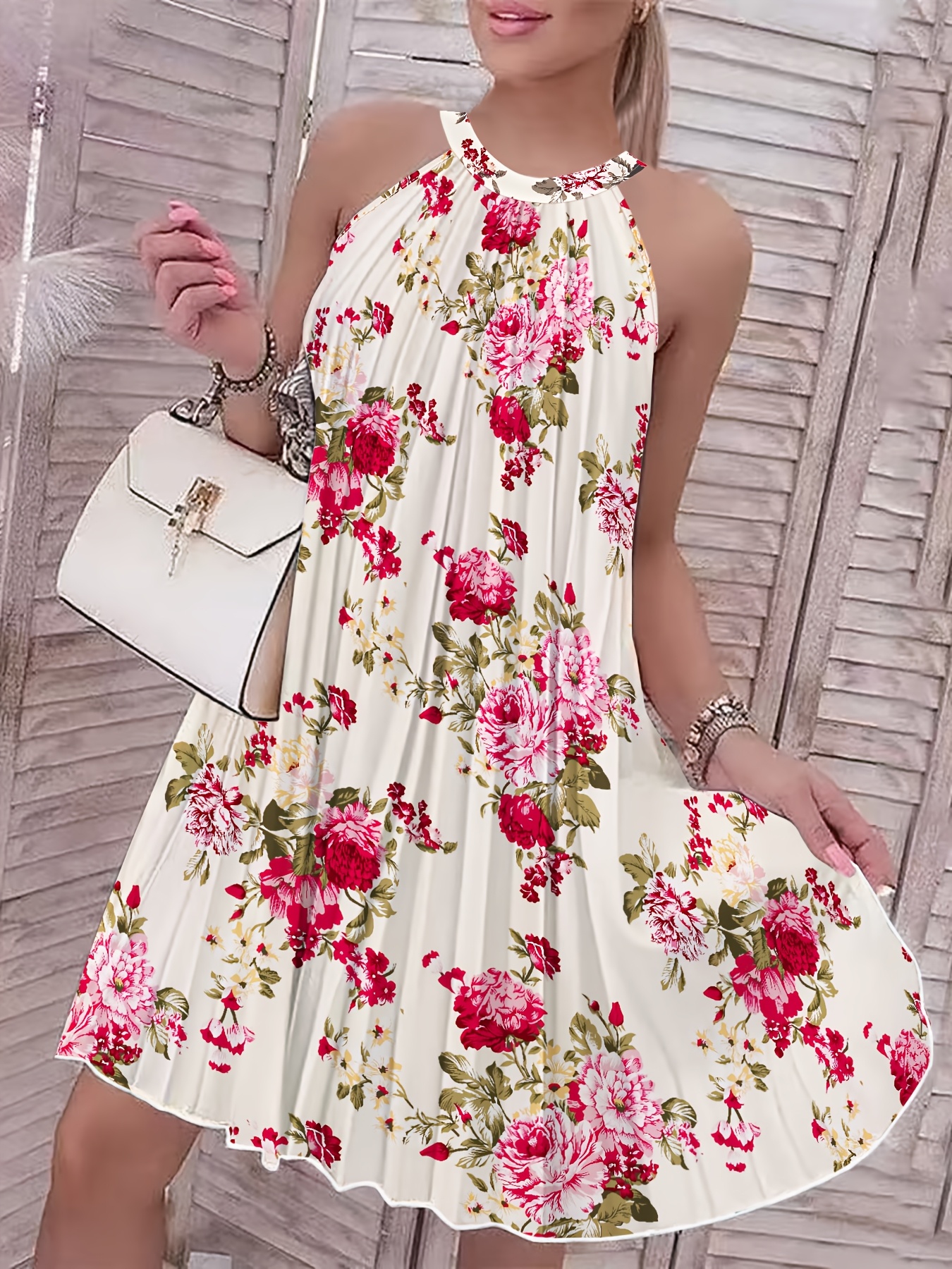 women halter dresses sold on Temu United States