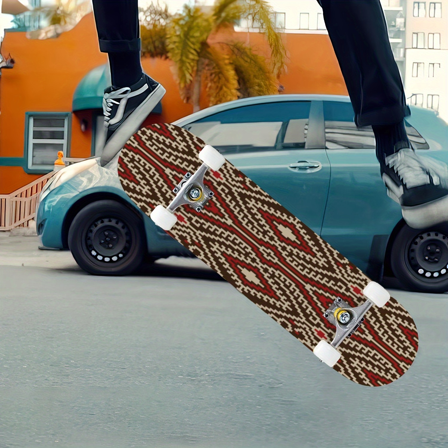 traditional ethnic tinalak pattern philippines 1 skateboards - Temu