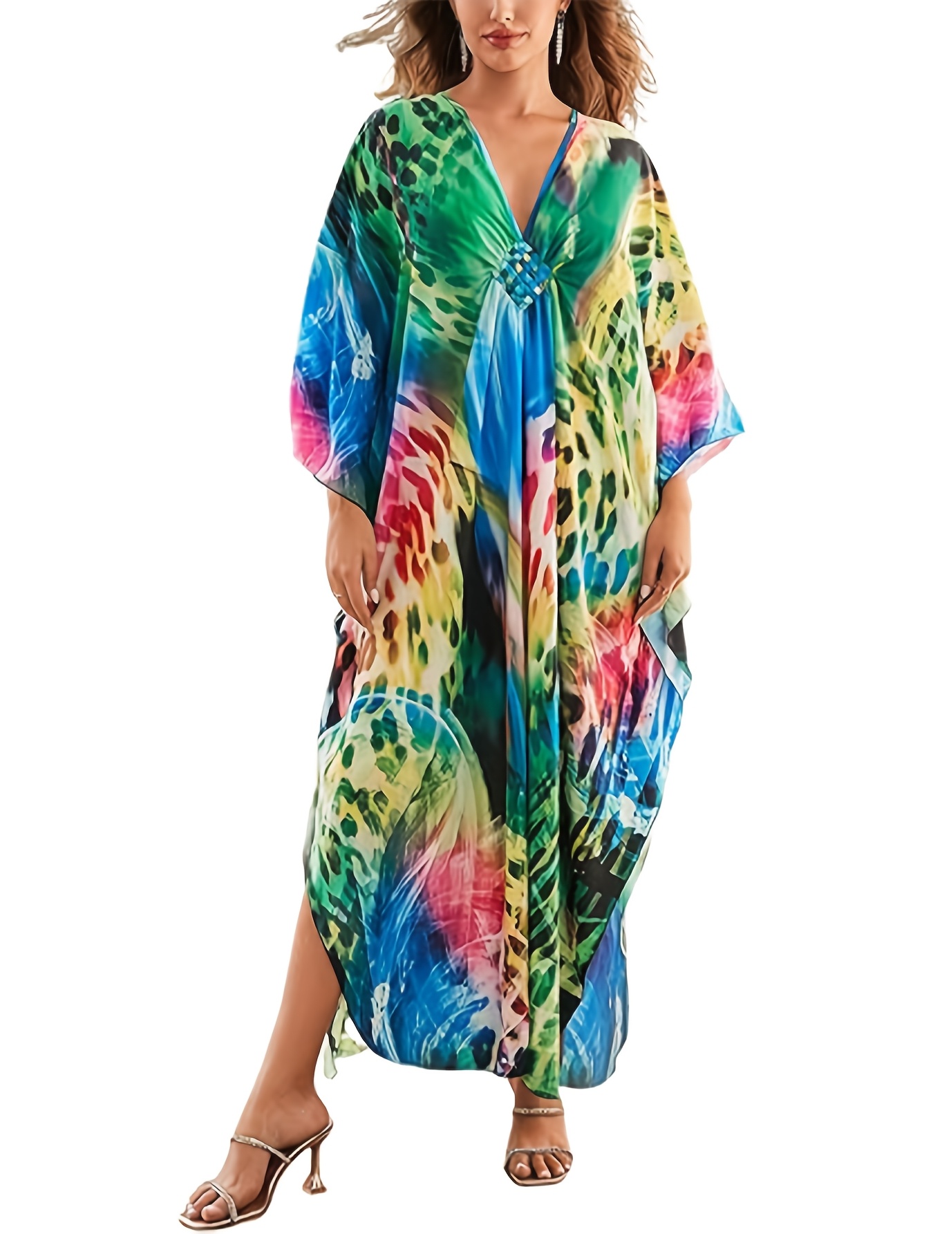 kaftan dress for women sold on Temu United States