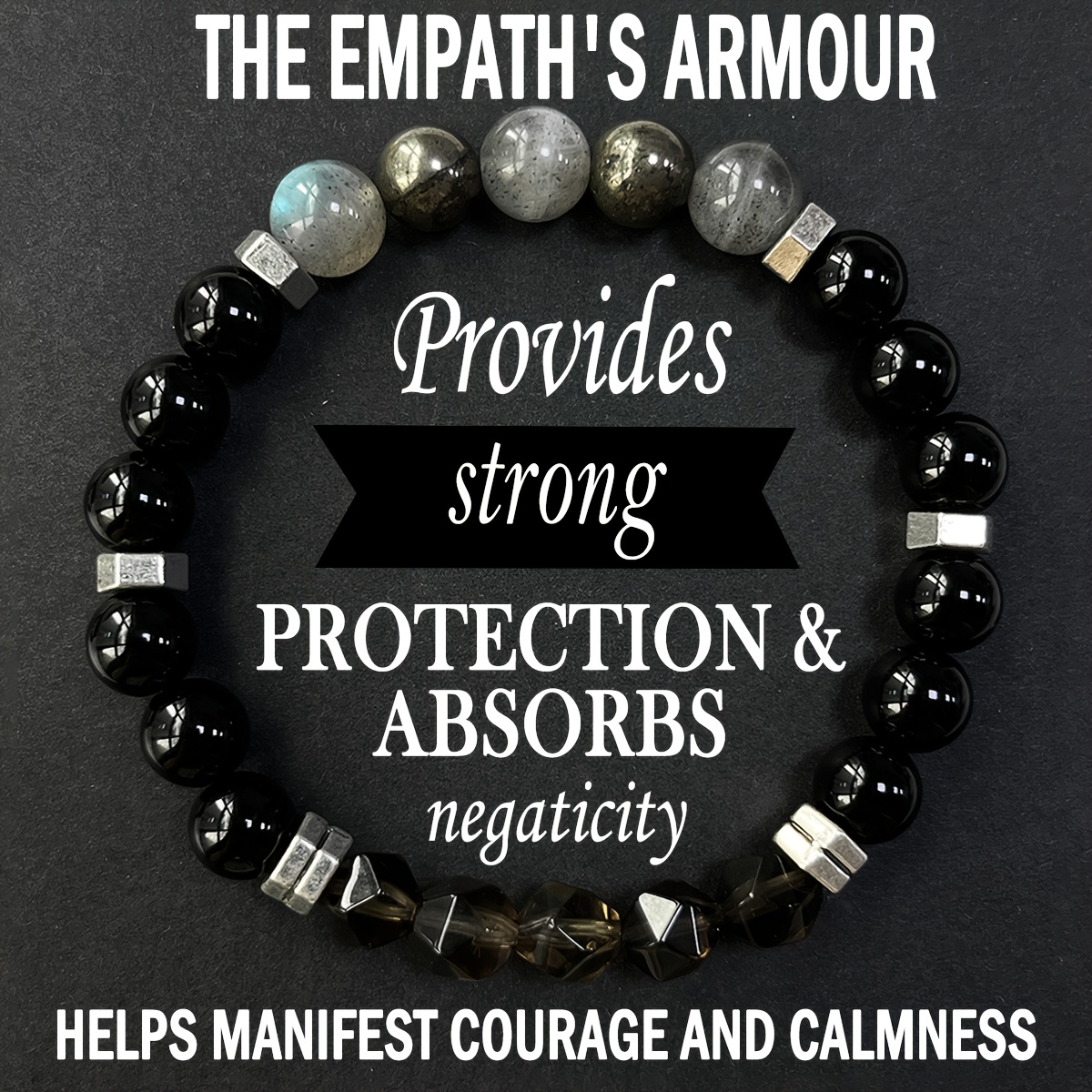 natural stone bracelets sold on Temu United States
