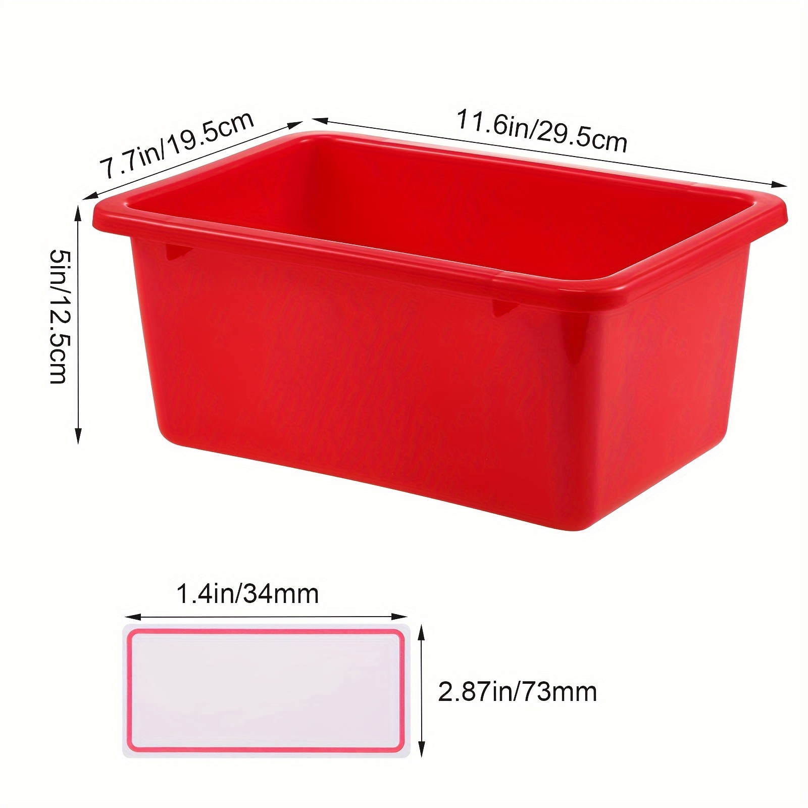 Book Bins Classroom Plastic Cubby Binstoy Bins Kids Storage - Temu