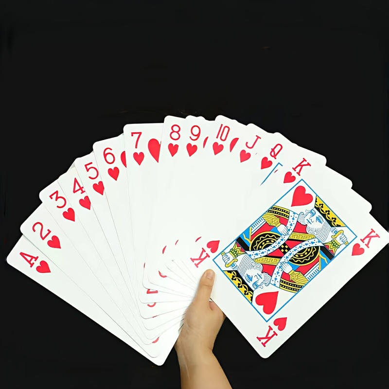 Giant Jumbo Playing Cards Set - Universal Oversized Deck For Party ...