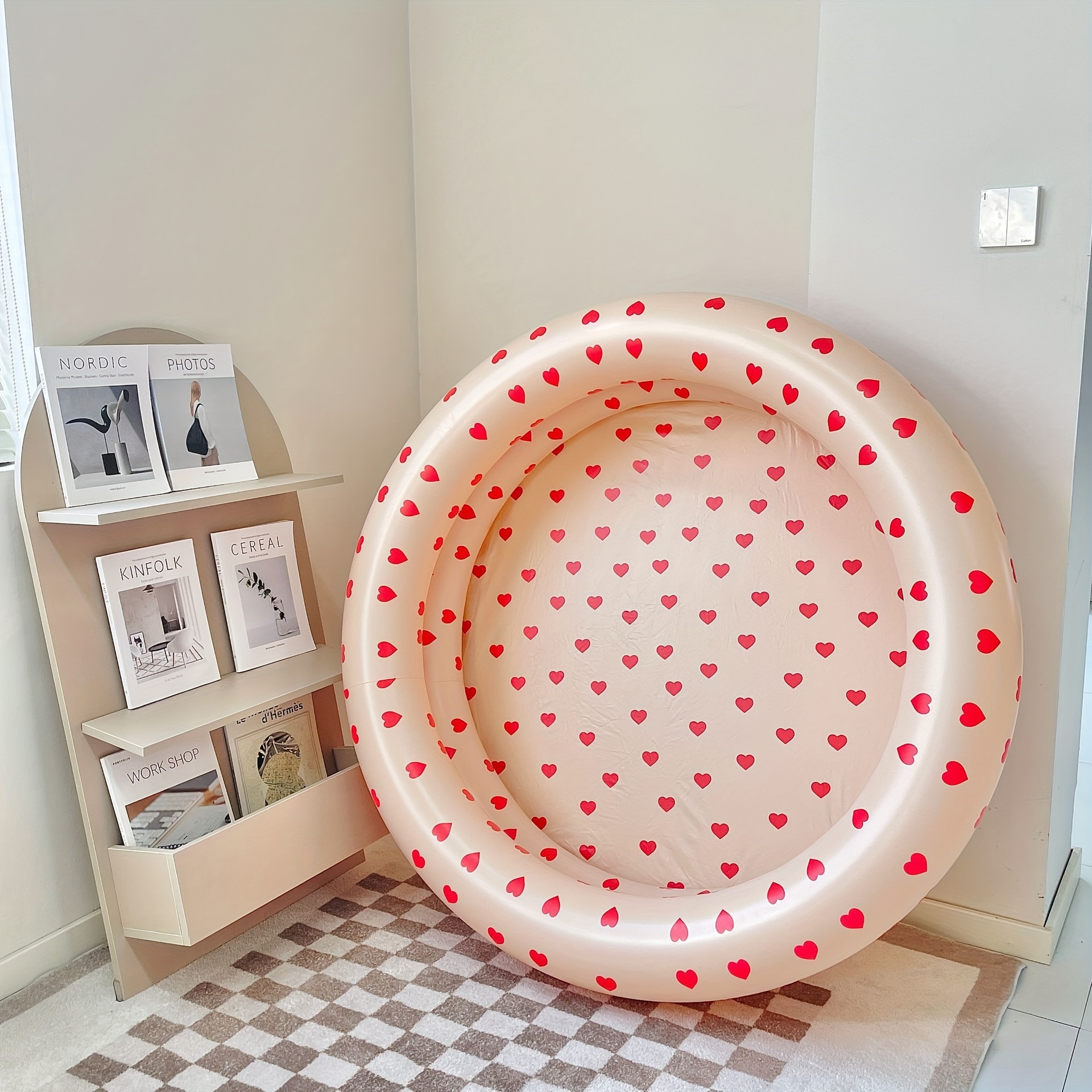 Creative Mini Striped Inflatable Swimming Pool Retro Striped - Temu