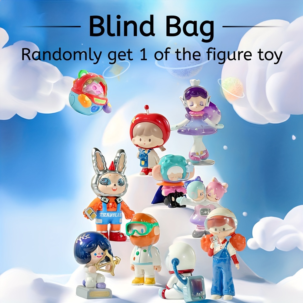 1pc Random Style Space Anime Blind Bag Blind Box, Cute Figure Toy ...