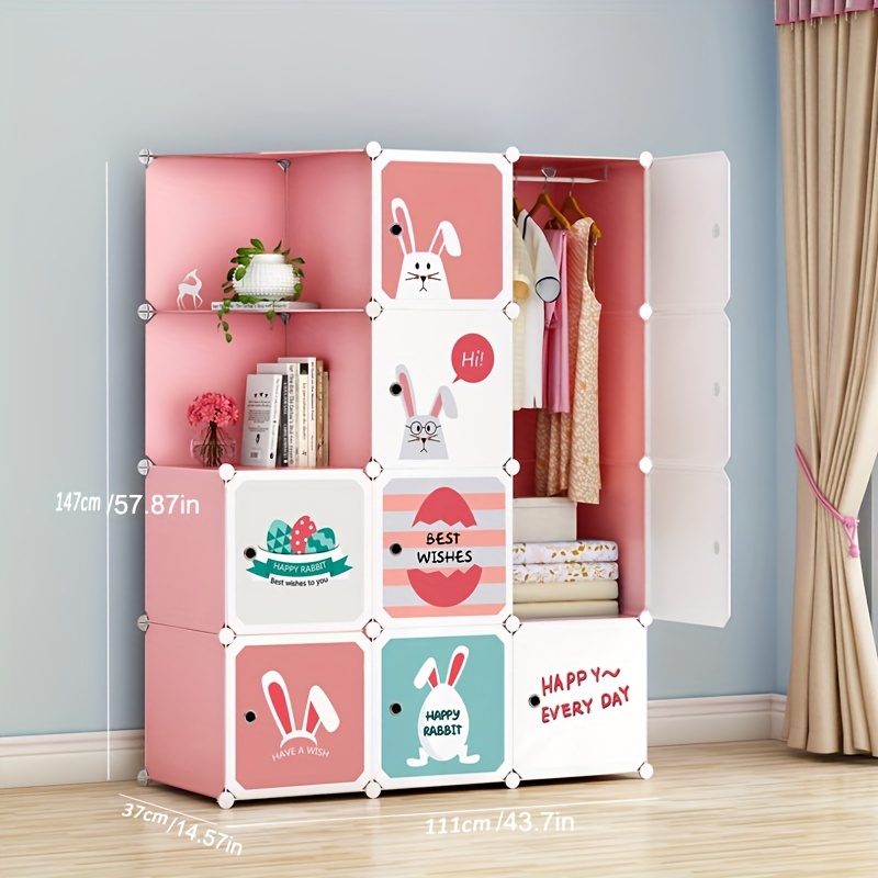 Plastic Wardrobe Simple Wardrobe Easy Assembly Multi layer - Temu ...
