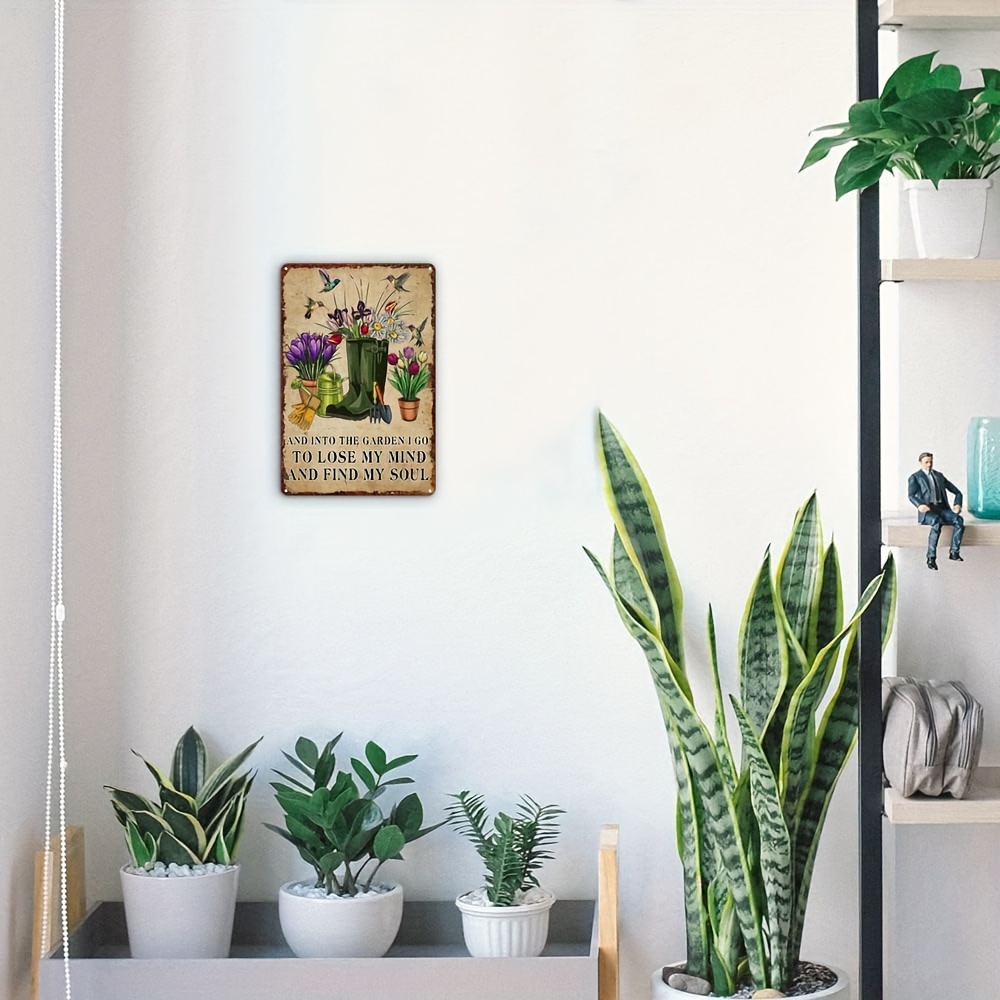 Retro Metal Aluminum Sign Gardening Tin Sign Wall Art Decor - Temu Canada