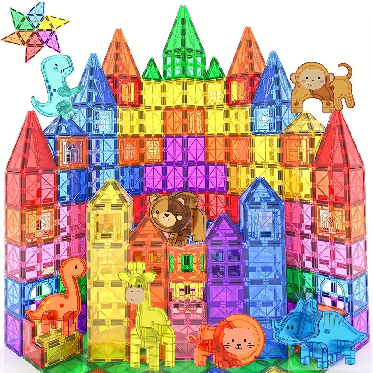 magnetic building blocks sold on Temu United States