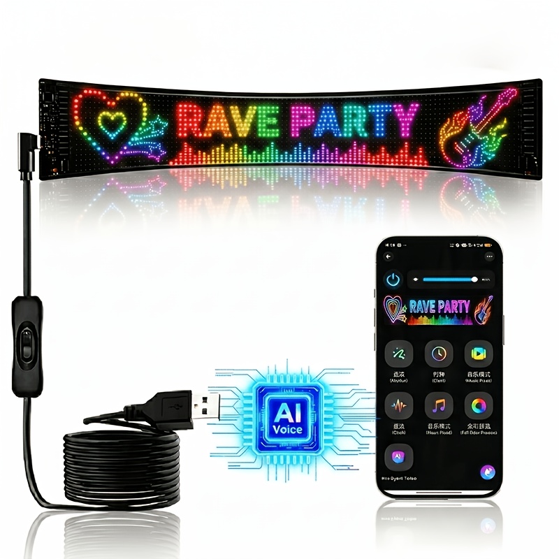 car window led display sold on Temu United States