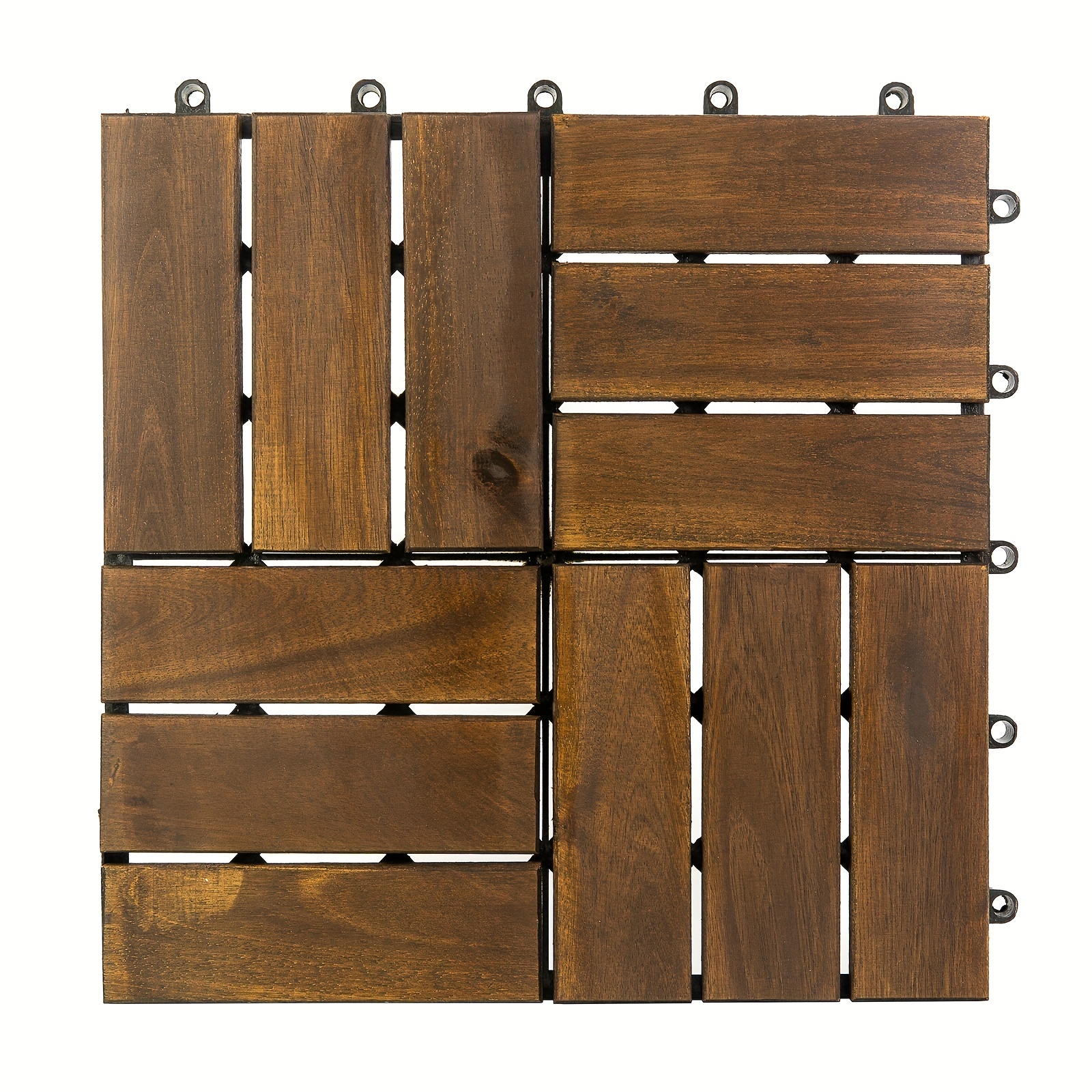X . Solid Acacia Wood Interlocking Flooring Deck Tiles - Temu