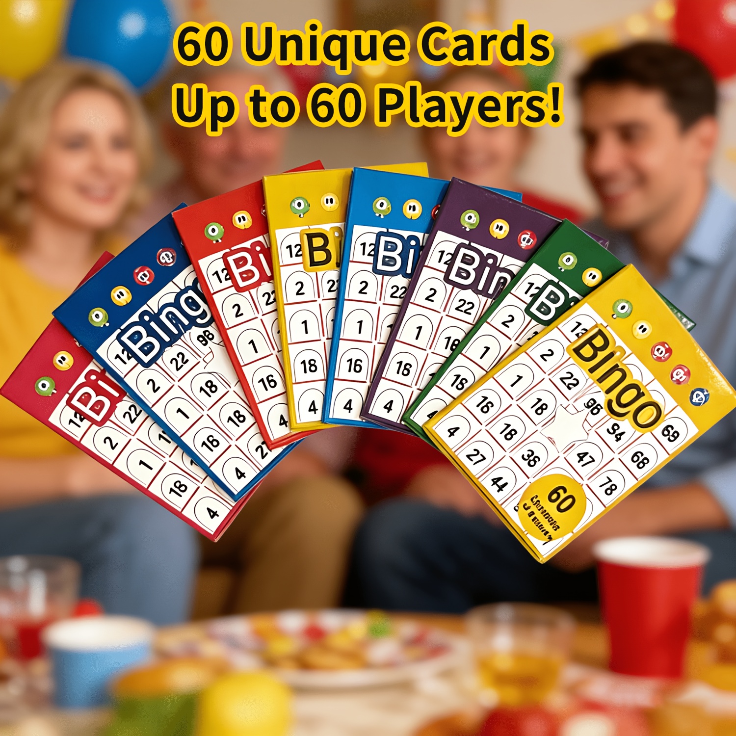 bingo sheets sold on Temu United States