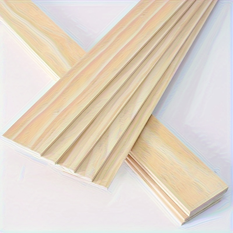 smooth unfinished wooden boards diy crafts model building Temu