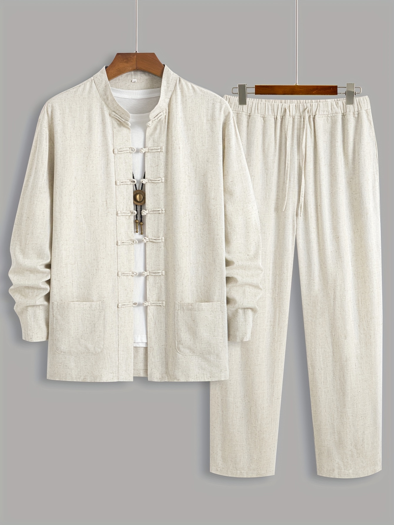 linen pants men sold on Temu United States