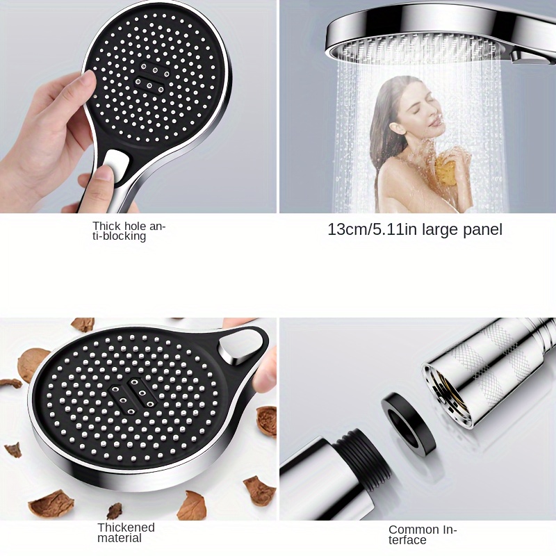 Shower head na may mataas na presyon at 3 uri ng spray - Temu Philippines