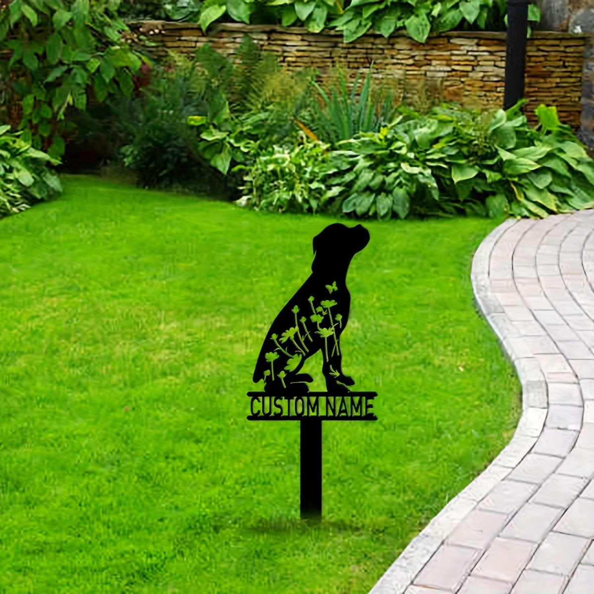 Vintage Boxer Dog Memorial Stake Customizable Metal Pet - Temu