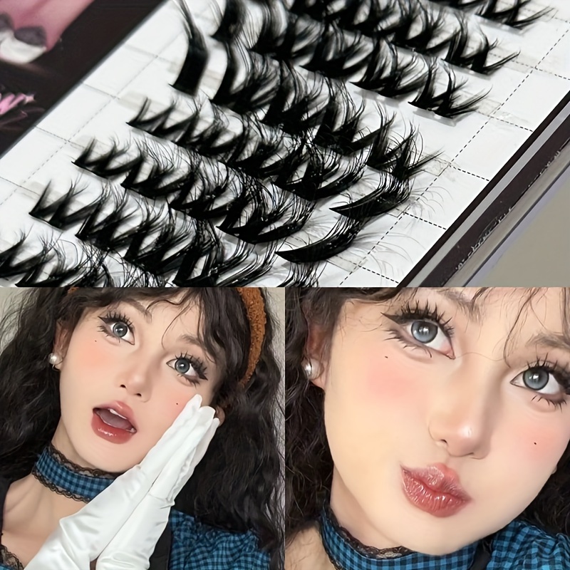 Mixiaohe Upgraded W shaped High Volume Eyelash Extensions - Temu Kuwait