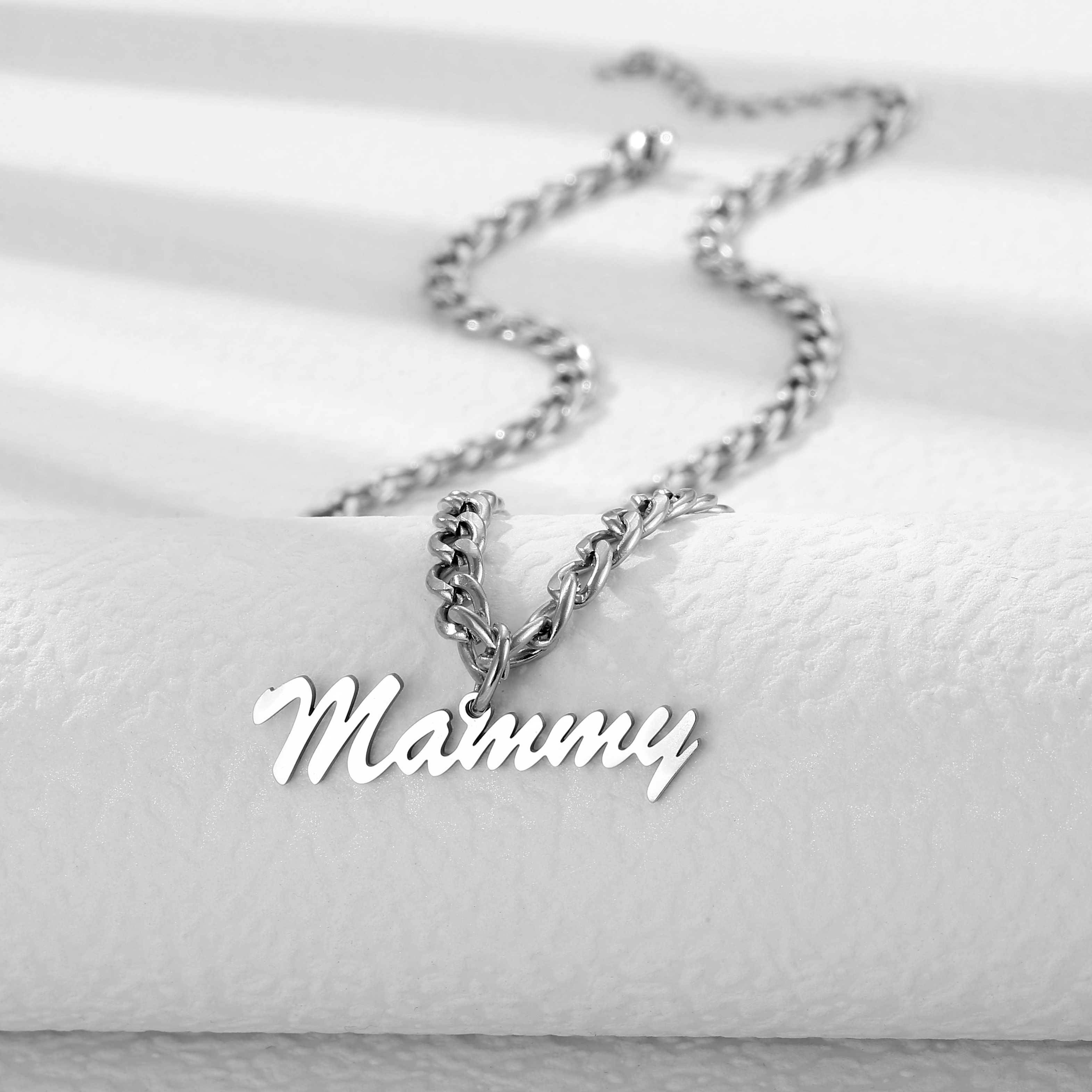 Custom Creative Diy Name Necklace Stainless Steel Cuban - Temu Canada