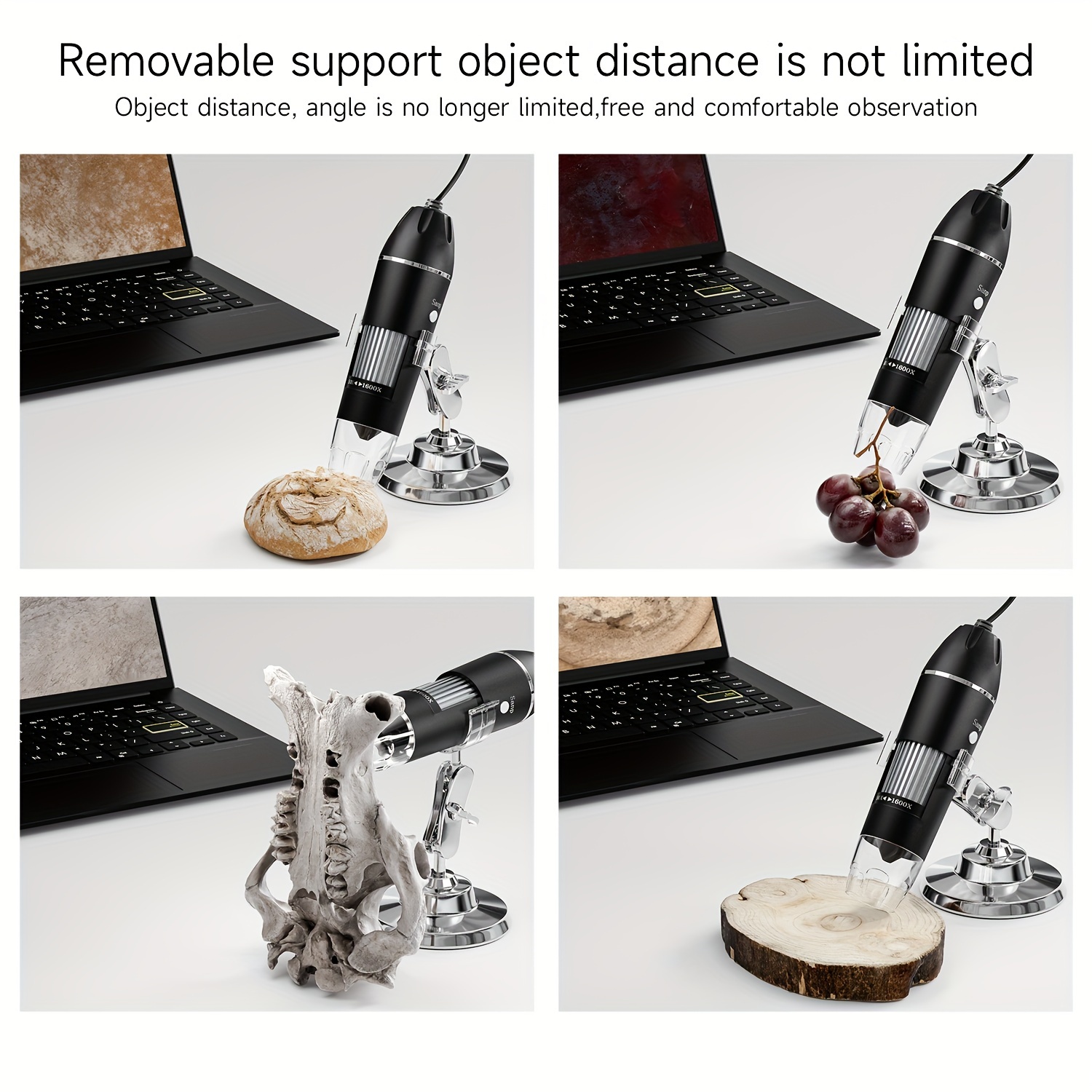 Handheld Digital Microscope Camera Adjustable Stand 50x - Temu Saudi Arabia