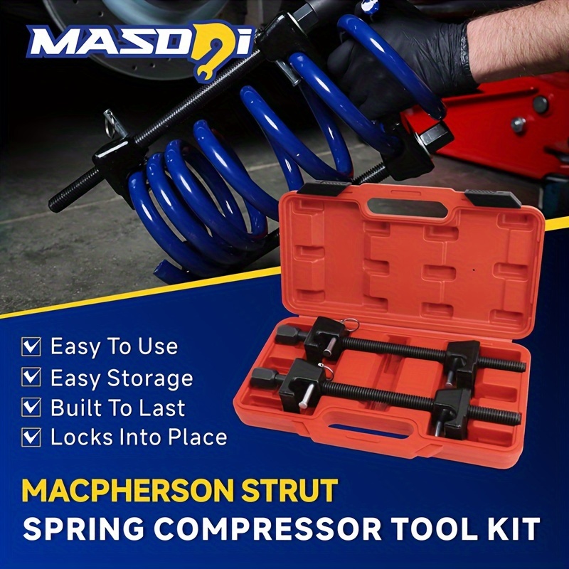 Heavy Duty Strut Spring Compressor 2-Piece Coil Spring Compressor Tool ...