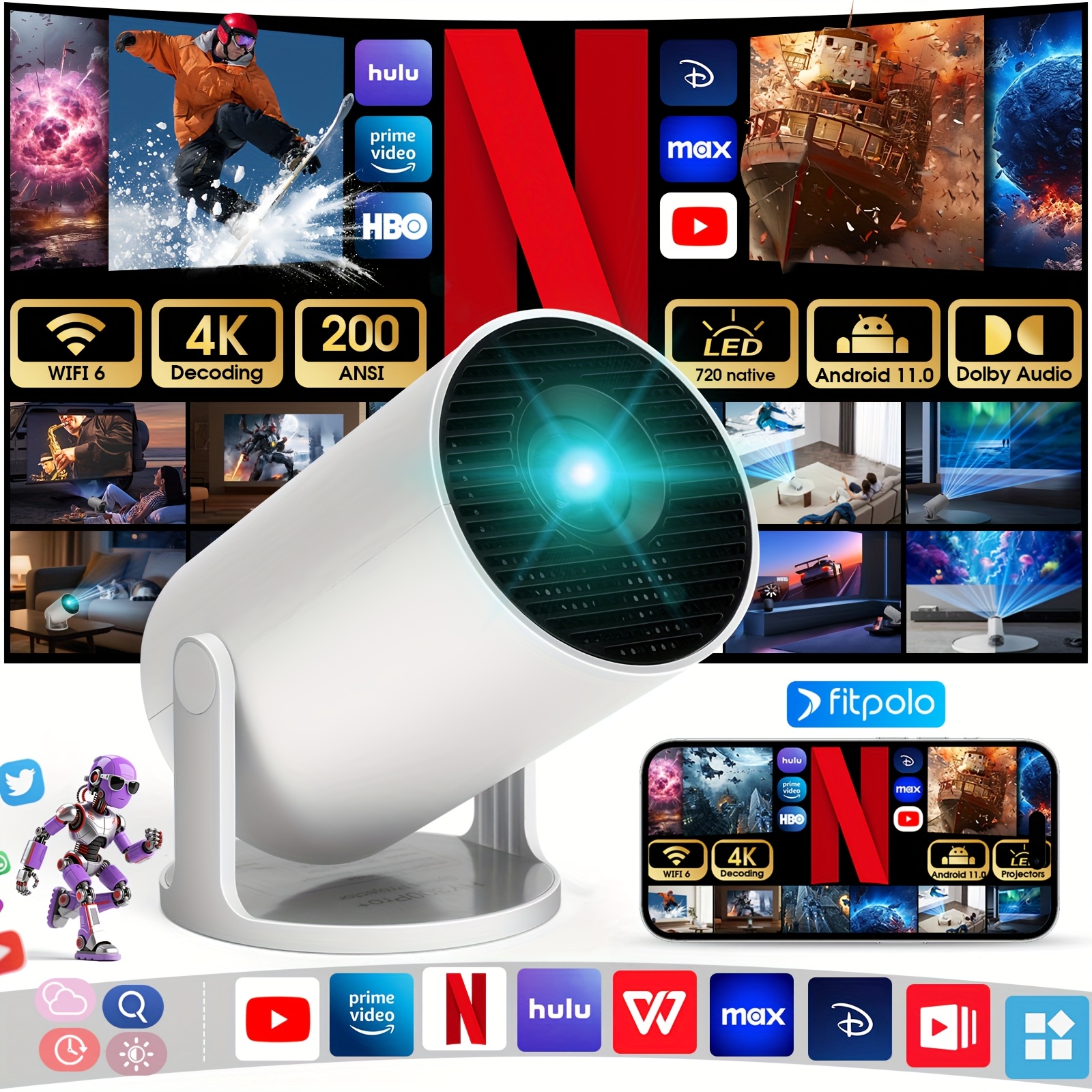 Vision: Your Brightest Ideas with Our Multimedia Projectors - Temu