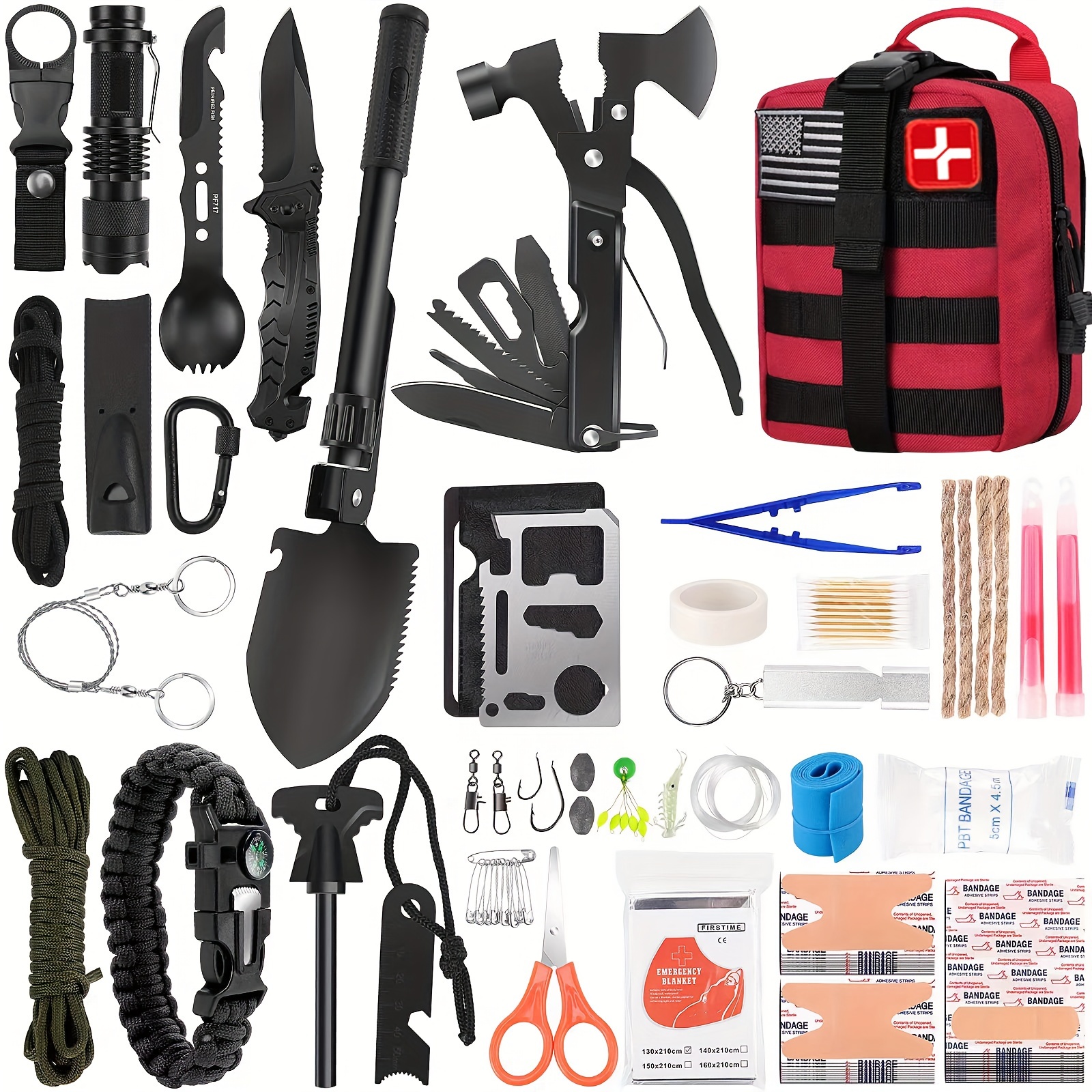 multipurpose tool box emergency survival kit essential Temu