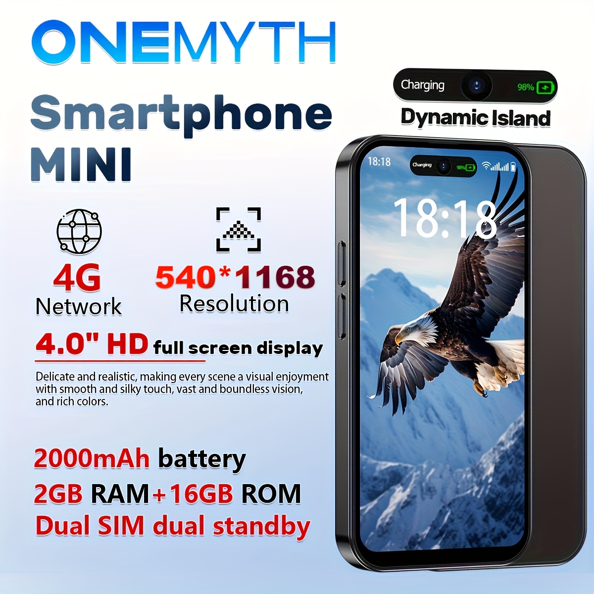 mini phones sold on Temu United States